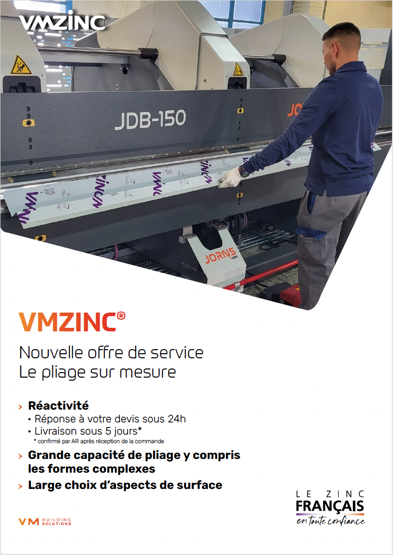 Pliage à la demande | VMZINC FR